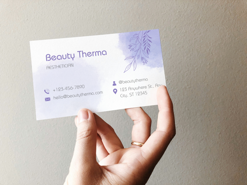 100 Editable Beauty Business Card Templates – Beauty Therma
