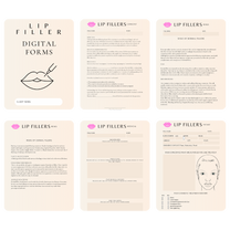 Lip Filler Digital Forms Bundle – Beauty Therma