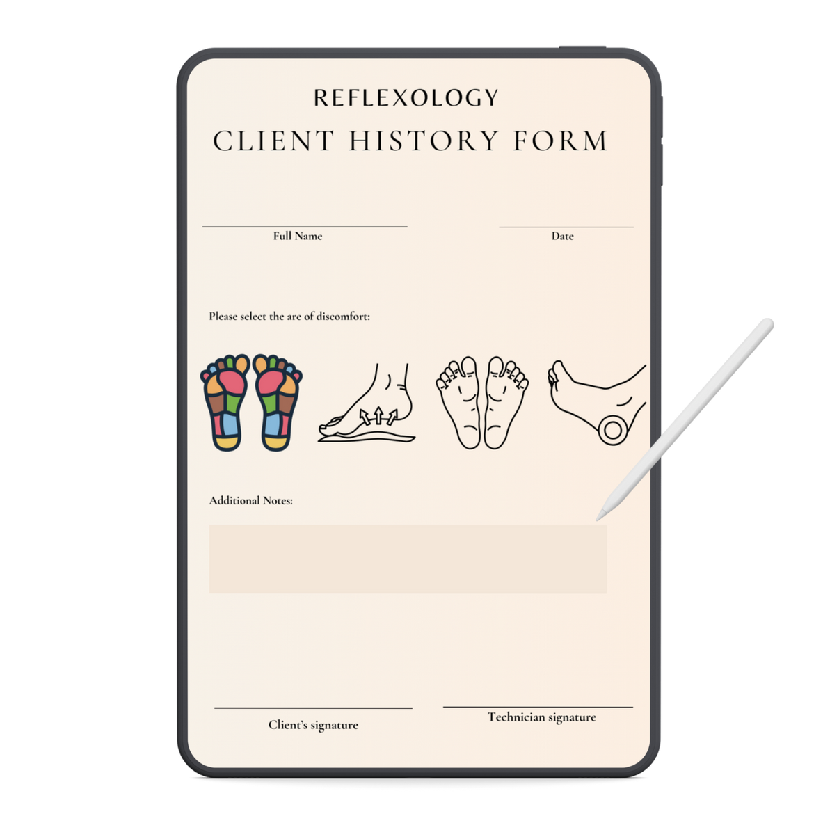 Reflexology Digital Forms Bundle – Beauty Therma