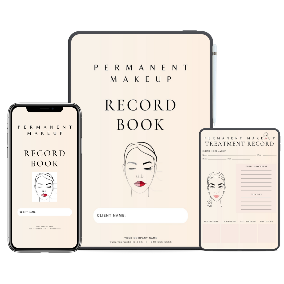 Permanent Makeup Digital Forms Bundle – Beauty Therma